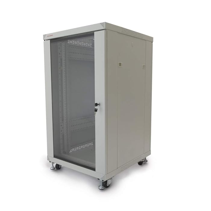 Buy Server rack cabinet 19 inch 20U 600x600x1000mm floor standing white ...