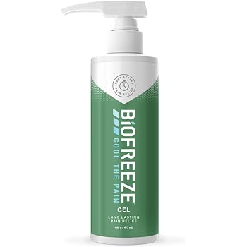 Biofreeze Pain Relieving Gel, 473 ml Pump, Cooling Topical Analgesic ...