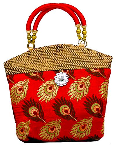Buy Avanti Creations Cotton Traditional Handbag Rajasthani Handbag ...