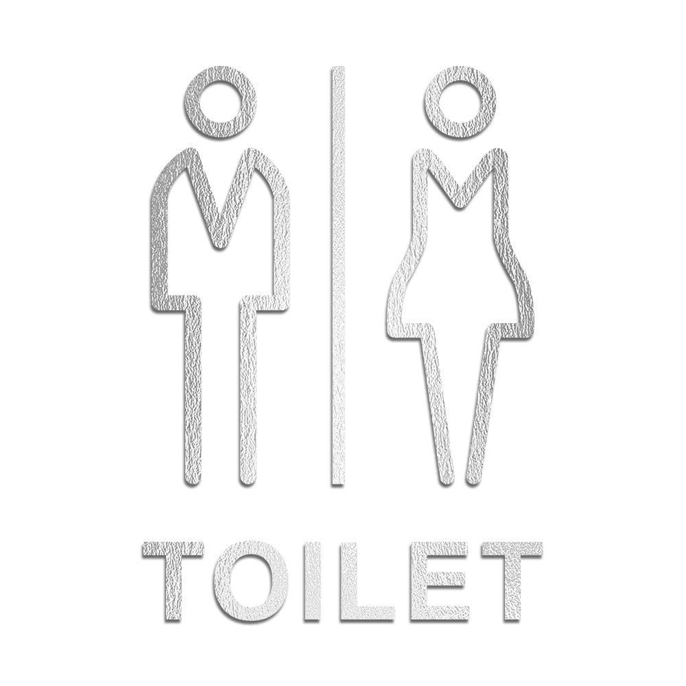 Buy 3D Bright Hollow-carved Men/Women Toilet Bathroom Identification ...