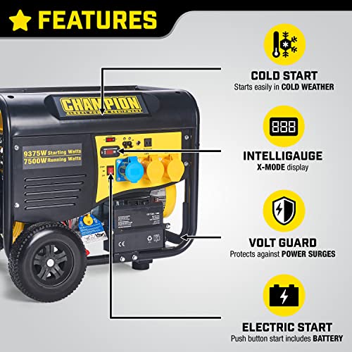 Champion Power Equipment CPG9000E2 8000 Watt Portable Petrol Frame ...