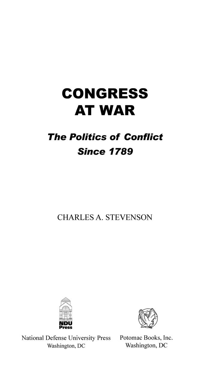 Congress at War: The Politics of Conflict Since 1789 - Kindle edition ...