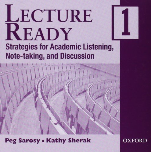 Amazon.com: Lecture Ready 1 Audio CDs: Strategies for Academic Listening, Note-taking, and ...