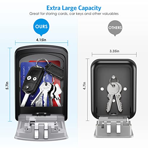 Snapklik.com : Key Lock Box Outside, Upgraded Lock Box For Keys Outdoor ...