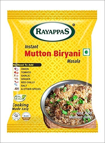 Shree Rayappas Masala Instant Mutton Biryani Masala (Pack of 6 ...