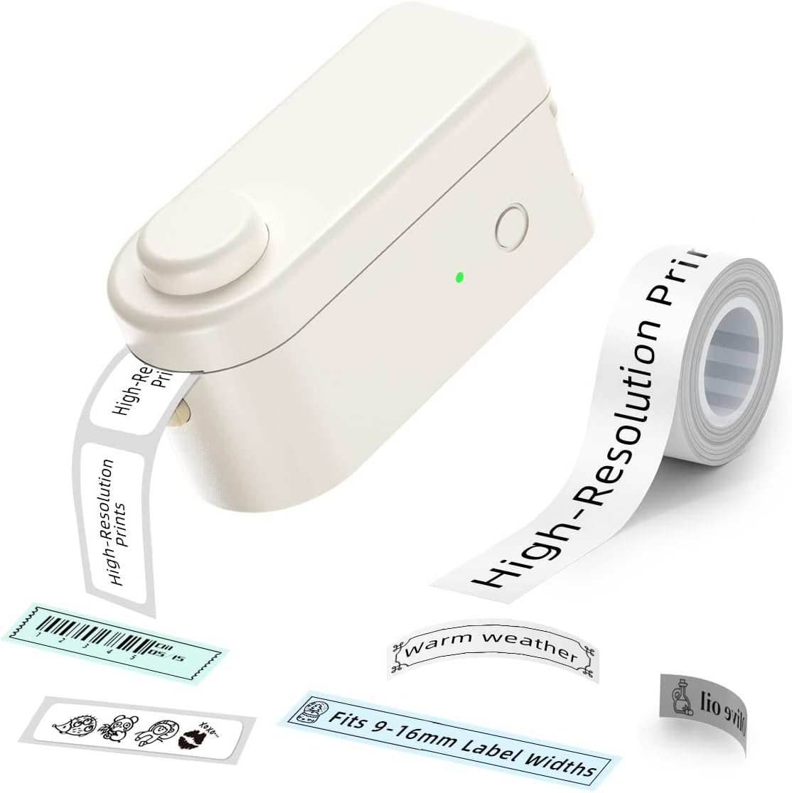 Makeid Label Maker Machine L1 HD, Sticker Maker Machine with 16mm Tape ...