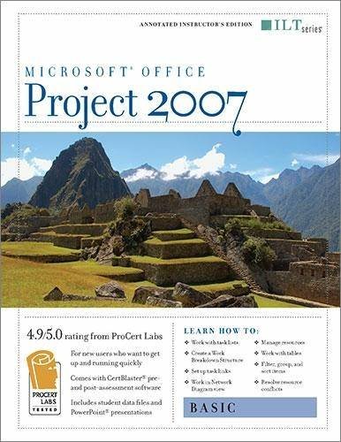 Amazon.com: Project 2007: Basic + Certblaster, Instructor's Edition (ILT): 9781423951414: Axzo ...