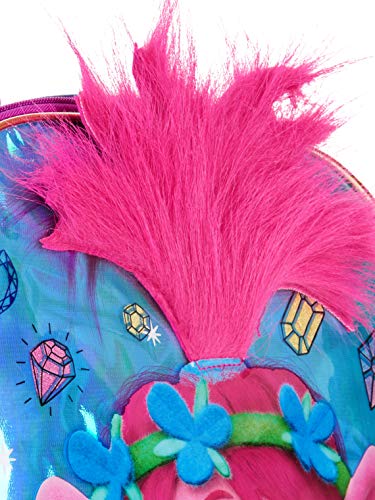 Trolls Dreamworks 16" Backpack with 3D Brush-able Hair Poppy - Want It All
