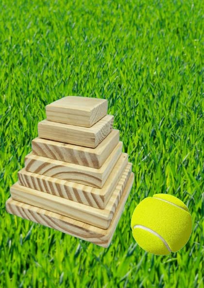 Buy MUREN® Seven Stone Lagori Pitthu Wooden Game Set for Kids/Adults ...