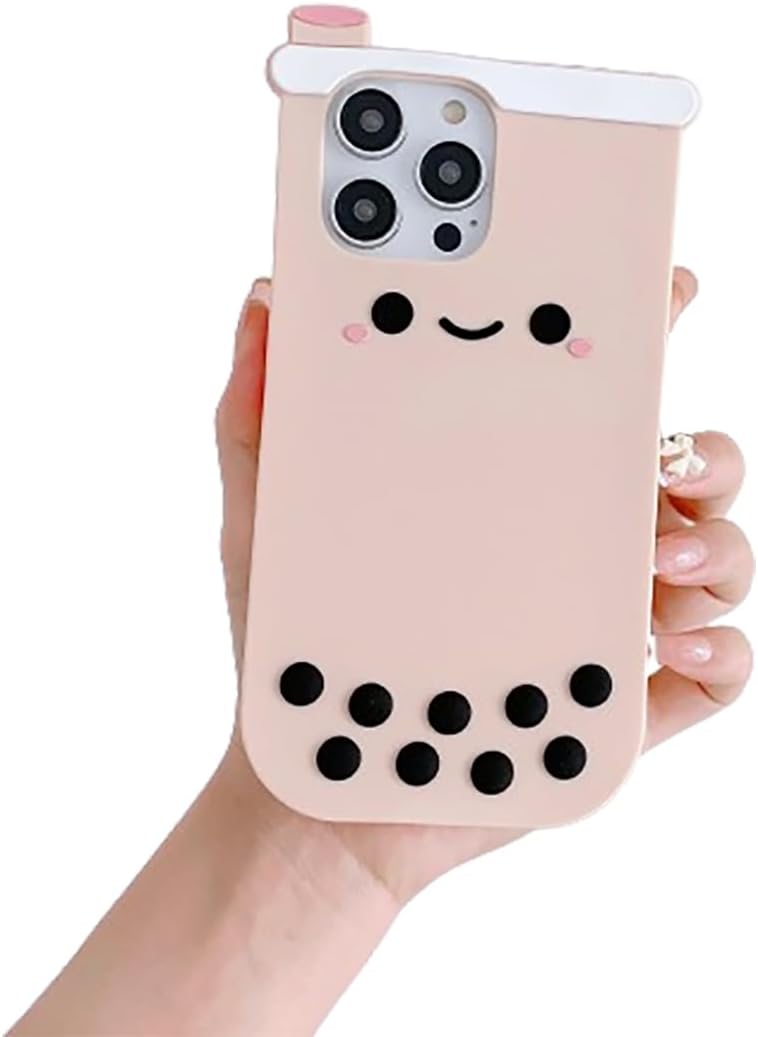 Amazon.com: wifantien 3D Bubble Boba Tea Case for iPhone 13 Pro Max 6.7 ...