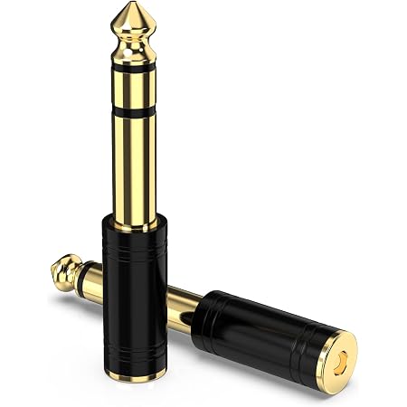 Amazon.com: VCE 6.35mm (1/4 inch) Male to 3.5mm (1/8 inch) Female ...