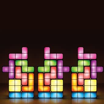 Tetris DIY Constructible Retro Game Style Stackable LED Desk Lamp ...