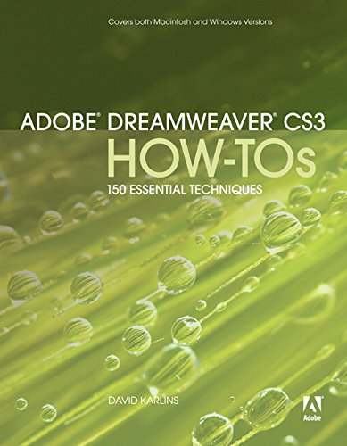 Adobe Dreamweaver CS3 How-Tos: 100 Essential Techniques: Karlins, David: 9780321508935: Amazon ...