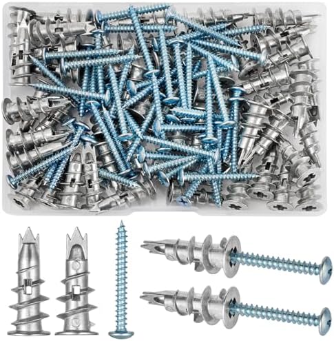 MirraSwit 100 Stück Rigipsdübel, Selbstbohrender GipskartondüBel Metall ...