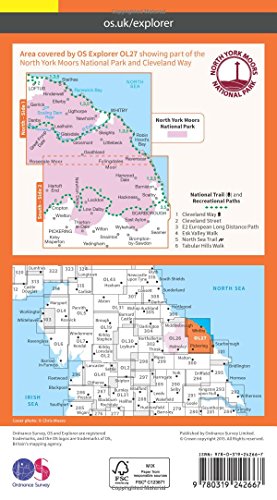 North York Moors Map | Eastern Area | Ordnance Survey | OS Explorer Map ...