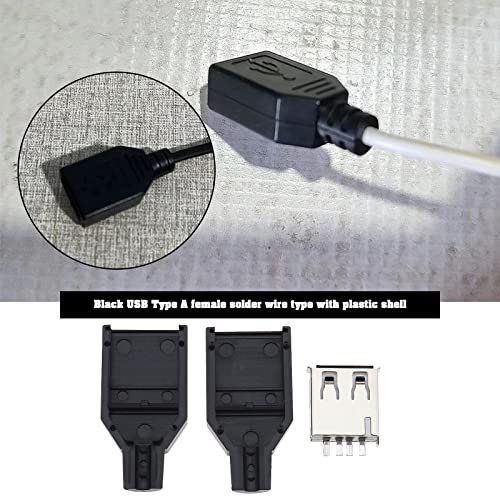eMagTech 10 Set USB Type A 4 Pin Female Jack Connector DIY USB ...