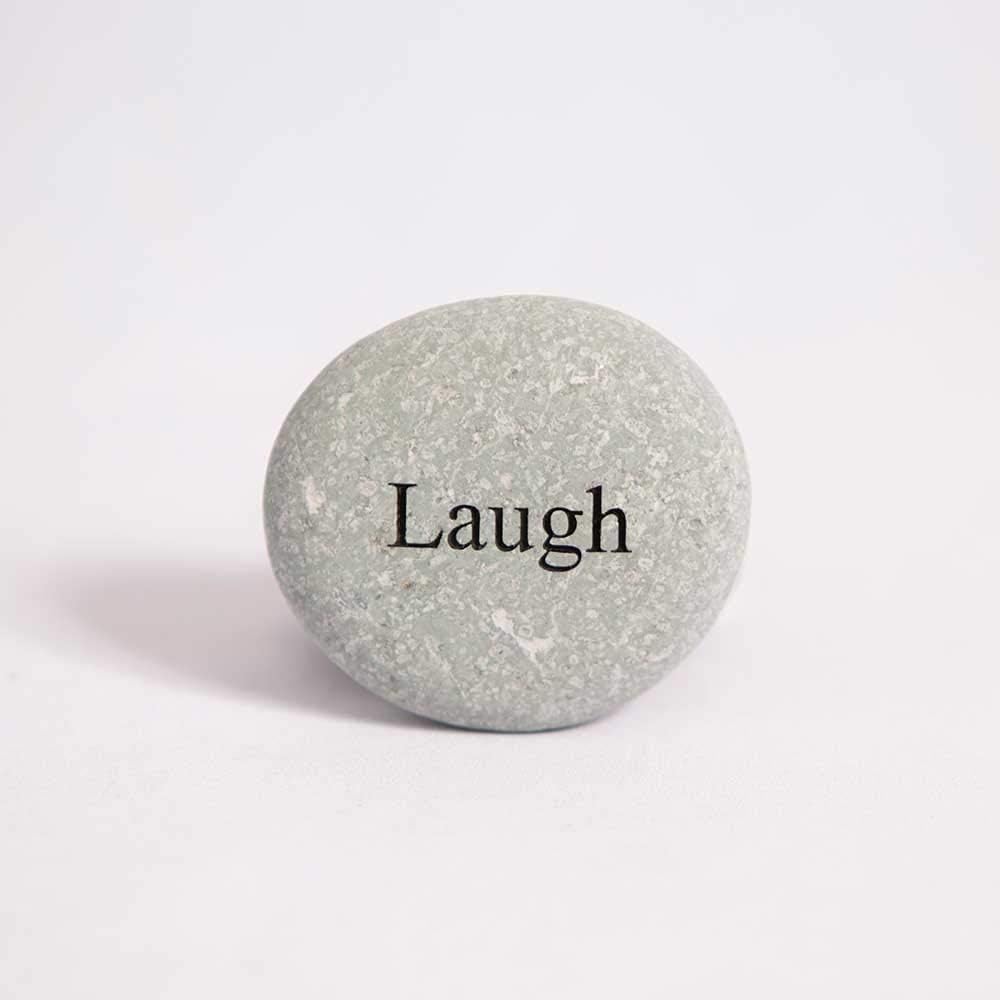 Amazon.com: Garden Age Supply Laugh Engraved StoneInspirational ...