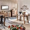 MÖBEL IDEAL Unikates Highboard Priya in Braun Bunt mit verschiedenen ...