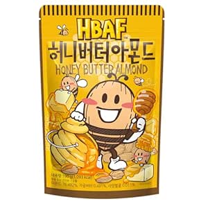 Amazon.com : HBAF [Official Gilim Korean Honey Butter Seasoned Almonds Nut Snack | Gluten Free ...