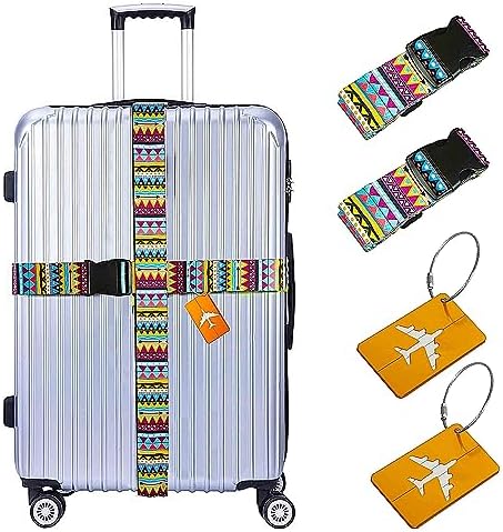 Amazon.com: Boho Luggage Straps for Suitcases TSA Approved, Luggage ...