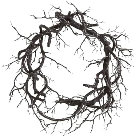 Amazon.com: Northlight Twig Artificial Halloween Wreath - 24" - Black ...