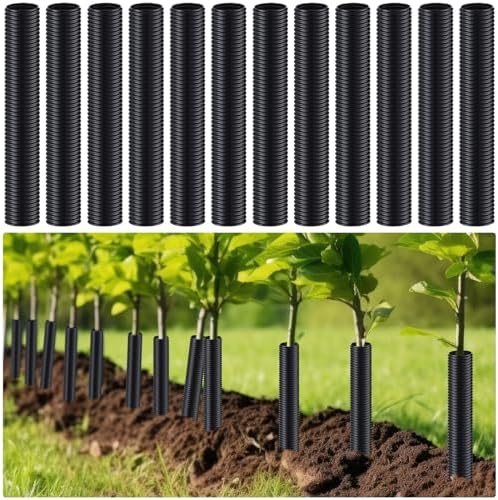Amazon.com : Nuenen 12 Pcs Corrugated Tree Guards, Long 15.75 Inch ...