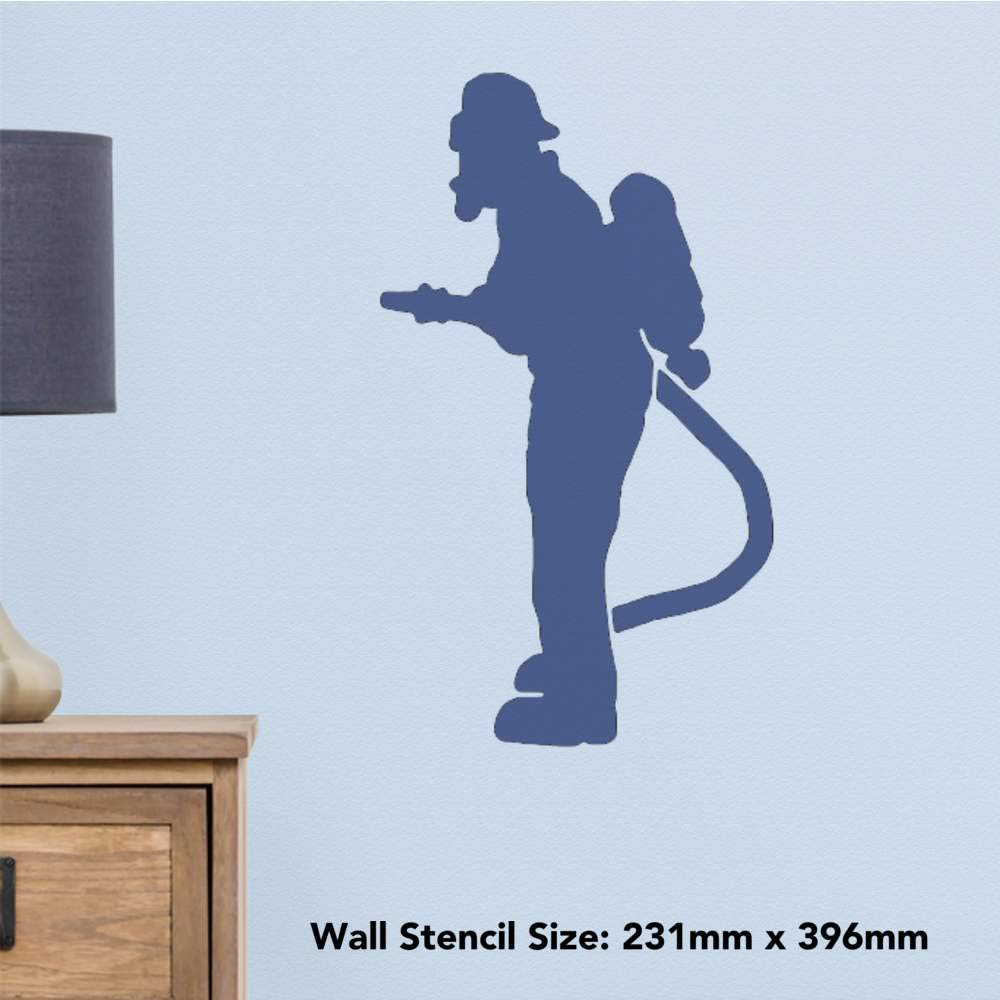 Fireman Stencil