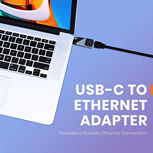 Helix USB Connect USB-C to Ethernet Adapter, 1GBPS Connection Speed ...