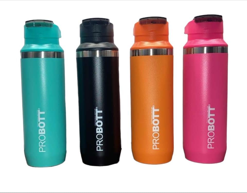 PROBOTT Ninja Vacuum Flask Hot and Cold Water Bottle (Black) : Amazon ...