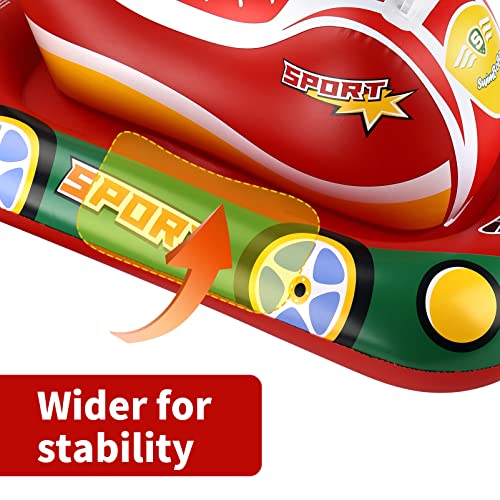 Snapklik.com : Swimbobo Toddler Pool Float Inflatable Car Baby Swim Float