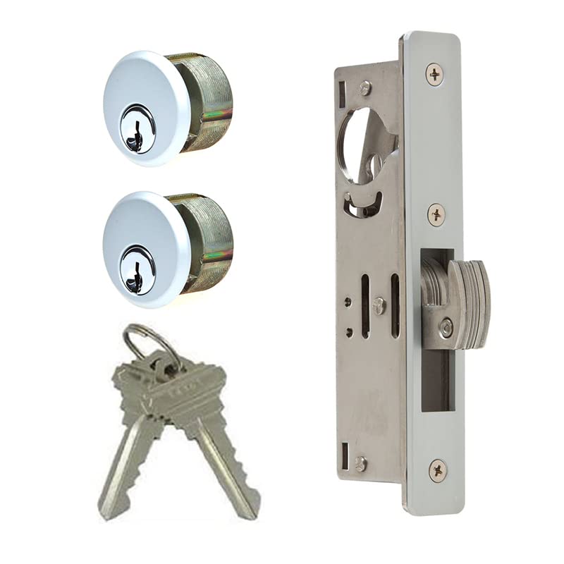 Summit DOORWARE Mortise Cylinder Hook Bolt with Keys | Adams Rite Style ...