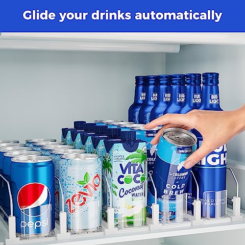 Puricon Fridge Can Dispenser Beverage Drink Organiser for Fridge Pusher ...