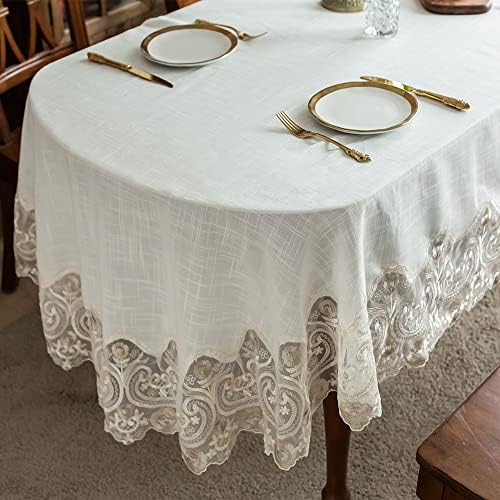 Amazon.com: ARTABLE Lace Rectangular Tablecloths with Exquisite Macrame ...