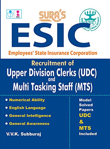 Buy ESIC Recruitment of Upper Division Clerk (UDC) and Multi Tasking ...