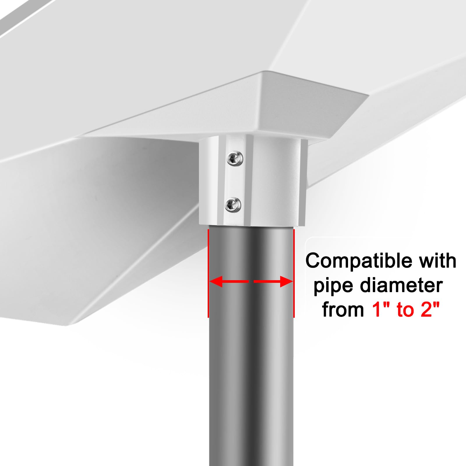 Snapklik.com : Solid Aluminum Alloy Starlink Pipe Adapter Pole Mount ...