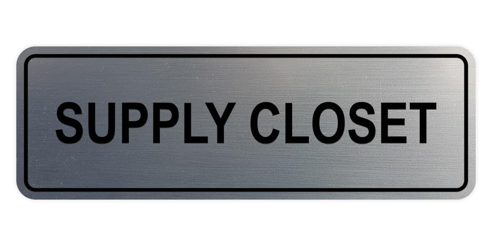 Amazon.com : Signs ByLITA Standard Supply Closet Wall or Door Sign ...