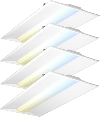 YPII 2x4 FT LED Center Basket Troffer Panel Light, 30/40/50/60/72W ...