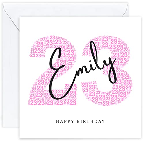 Personalised 23rd Birthday Card - Twenty Third Birthday Card for Twenty ...
