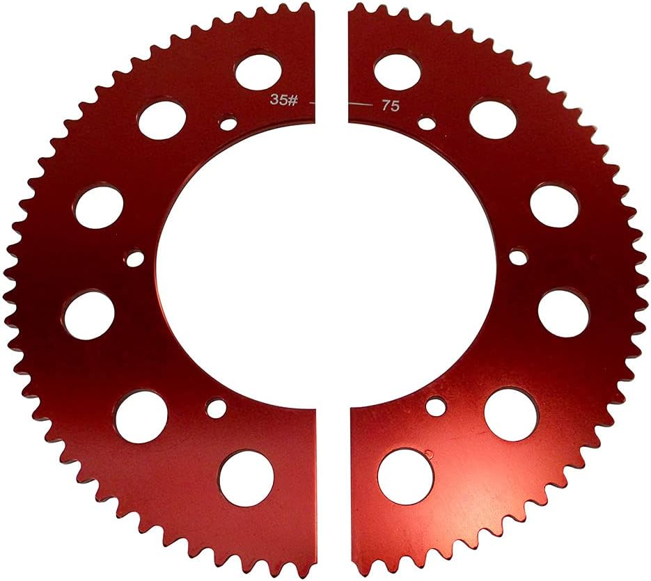 Amazon.com: OMB Warehouse Pit Parts Split Sprocket - 75 Tooth - 35 ...