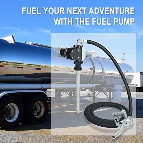 Snapklik.com : 12V Gasoline Fuel Transfer Pump Kit, 15 GPM / 57 LPM ...