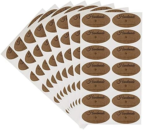 Amazon.com : ChromaLabel 1 x 2 Inch Oval Kraft Labels, Imprinted, 112 ...