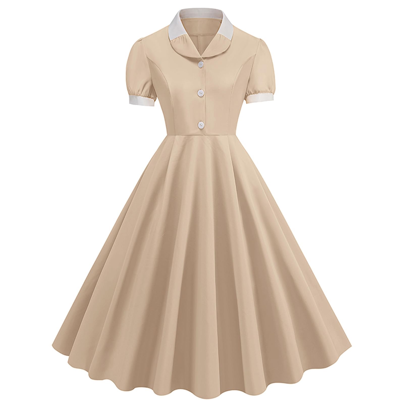 Amazon.com: 40s 50s Vintage Dress for Women 1950s Tea Party Dresses ...