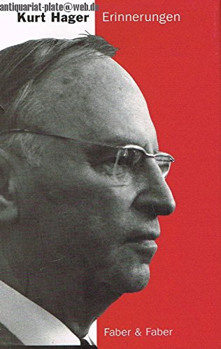 Amazon.com: Erinnerungen (German Edition): 9783928660808: Hager, Kurt ...