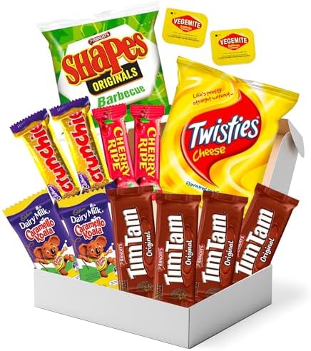Amazon.com : Authentic Australian Snack Gift Box - Mini Sized Tim Tams ...