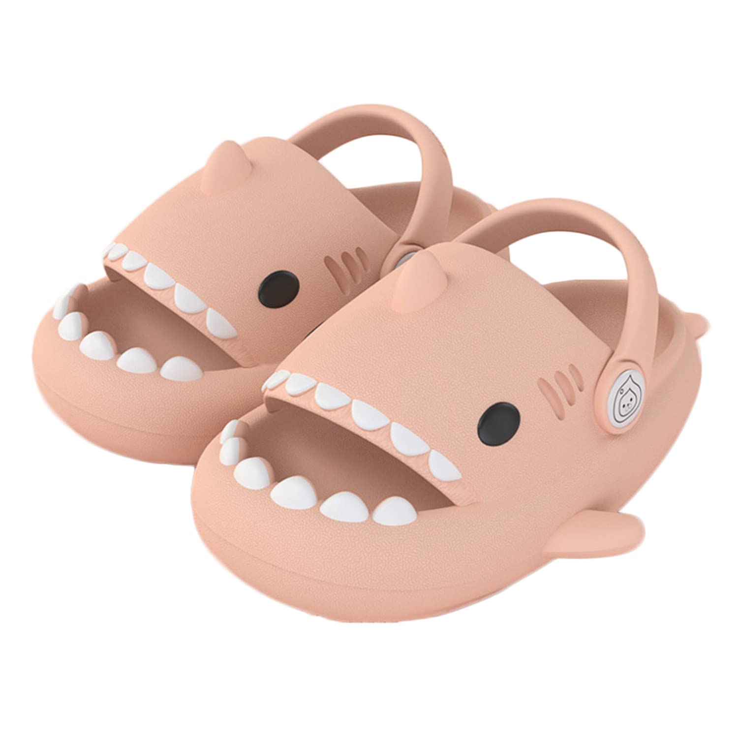 MAERDUO Cute Cartoon Shark Sandals,Toddler Kids Shark Slides, Kid ...