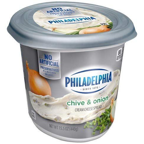 Amazon.com : Philadelphia Chive & Onion Cream Cheese Spread 15.5 oz ...