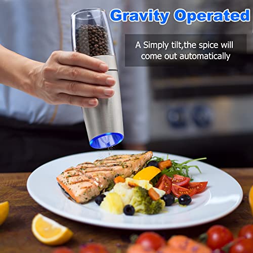 Snapklik.com : Salt And Pepper Grinder Electric Gravity Grinder ...