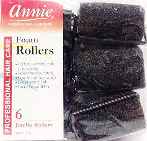 Amazon.com : Annie #1055 Foam Rollers JUMBO (6CT) : Beauty & Personal Care