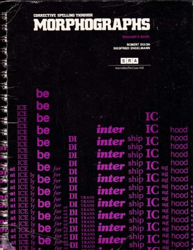 Amazon.com: Corrective Spelling Thru Morphographs (Teachers Book ...