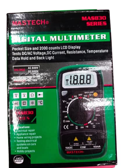 Digital Multimeter (M830 Series) Pack of Pcs. (2) : Amazon.in ...